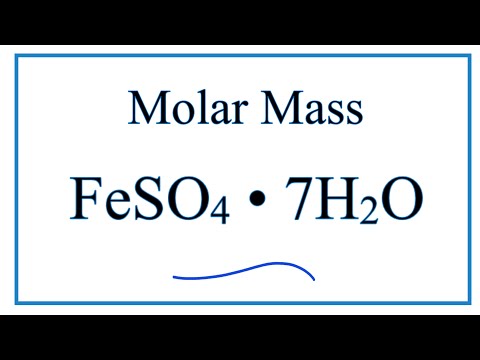 Molar Mass / Molecular Weight of FeSO4 โข 7H2O: Iron (II) sulfate heptahydrate