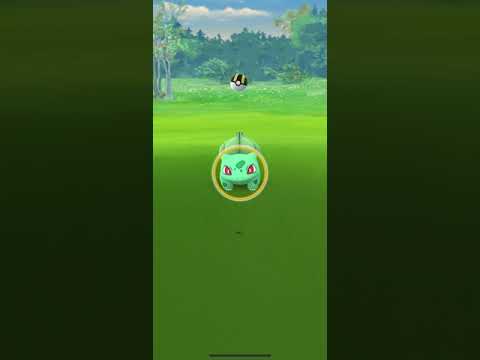 catching a bulbasaur in Pokemon GO