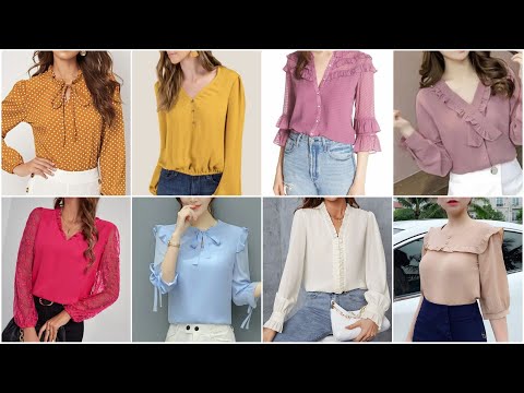 Latest blouses design ||Latest formal tops for women