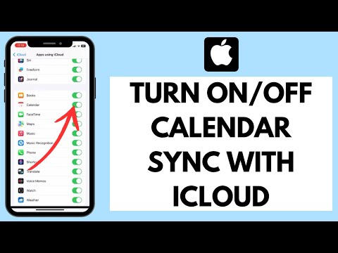 How to Turn On / Off Calendar Sync with iCloud iOS (2024)
