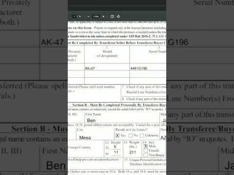New 4473 form in FFL Boss (ATF Form December 2022)