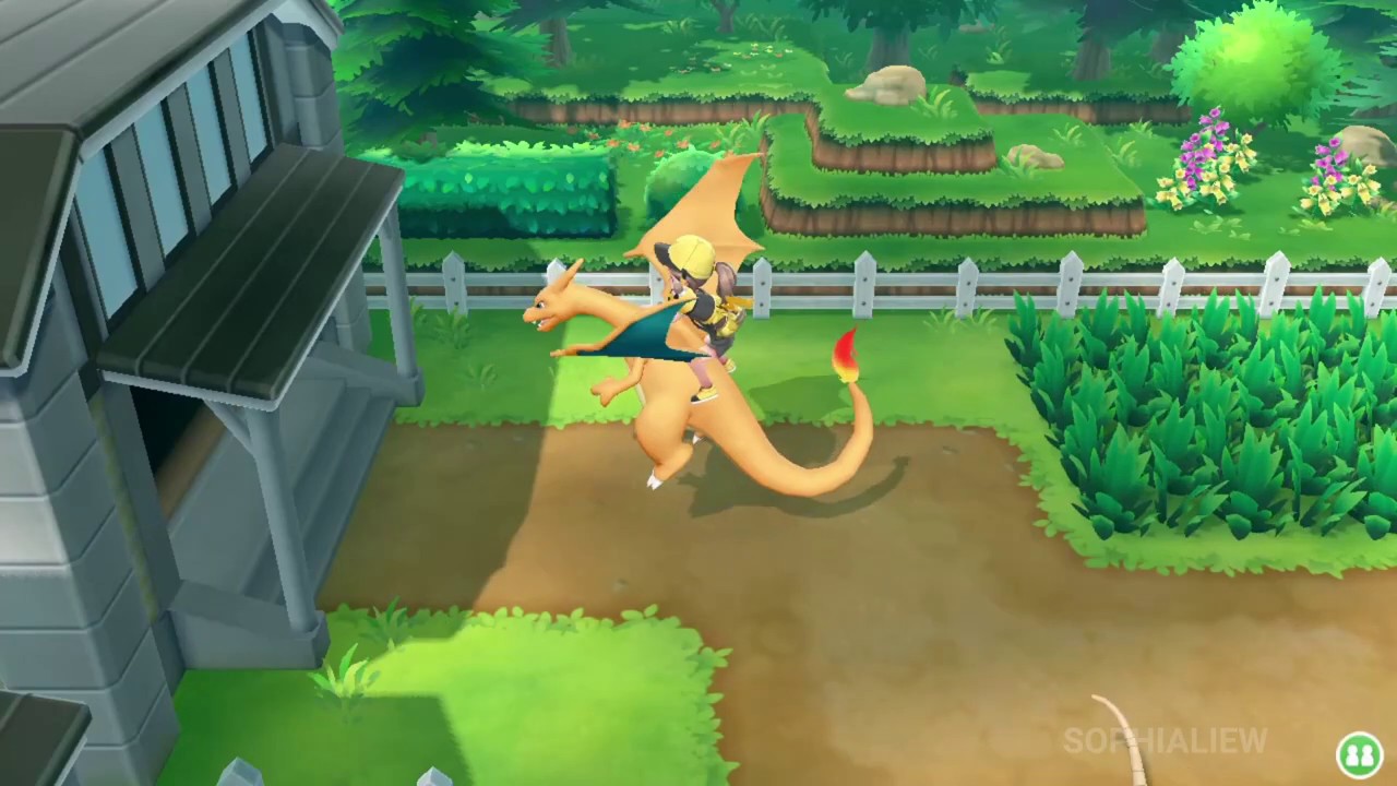 Pokémon: Let's Go! Charizard Flying High on Pokemon Road