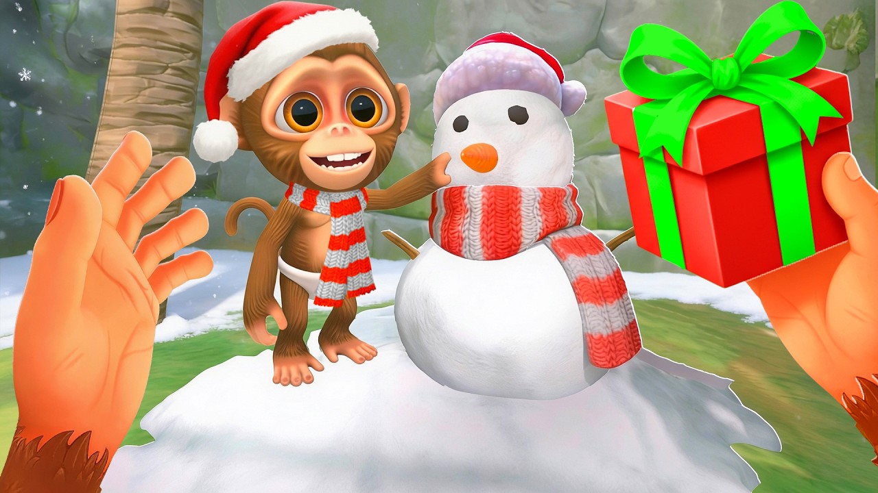 It's CHRISTMAS With Baby Monkey! - I Am Monkey VR