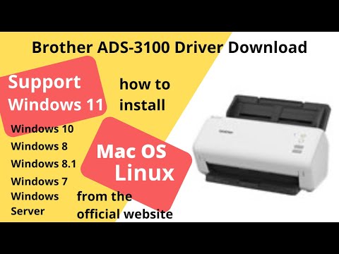 Brother ADS-3100 Driver Download and Setup Windows 11 Windows 10, Mac 13, Mac 12