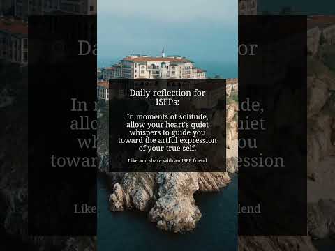 ISFP: Embrace Your True Self in Solitude #Shorts