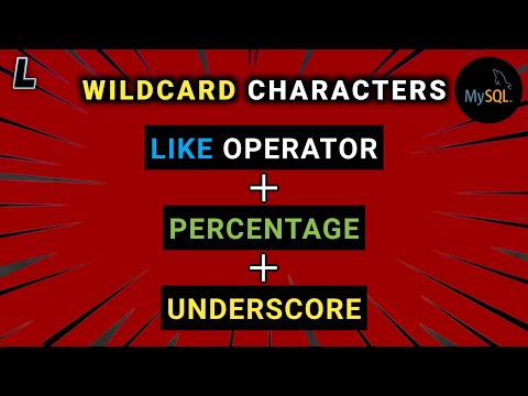 Wildcard Characters in SQL | Percentage, Underscore, LIKE Operator | SQL Series: #17