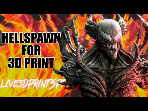 👤 Hellspawn Bust・ STL File for 3D printing・Cults
