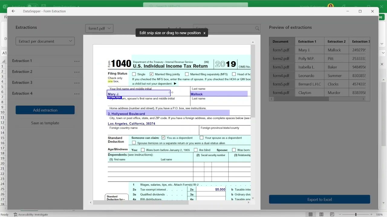 DataSnipper 4.1 - Getting started with Form Extraction