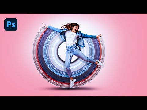 Circular Pixel Stretch Effect in Photoshop