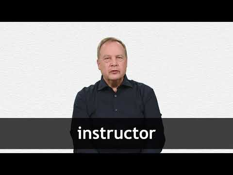 INSTRUCTOR definition and meaning | Collins English Dictionary