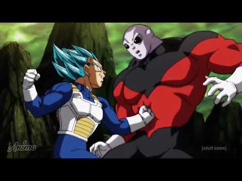 SSJB Vegeta Breaks Jiren's Defenses | English Dubbed