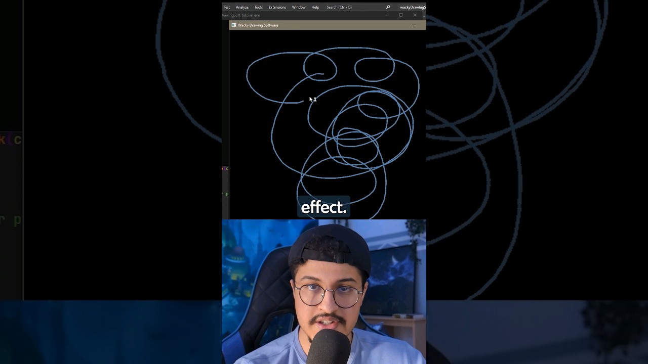 Smooth Brush Effect for my Drawing Software #shorts #software #programming