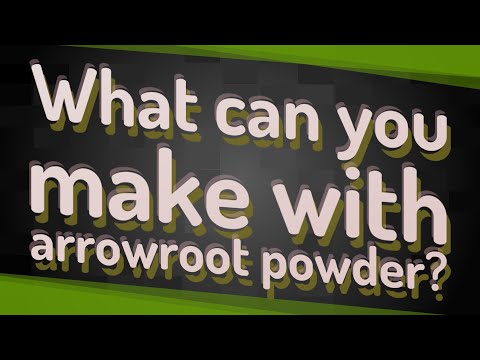 What can you make with arrowroot powder?