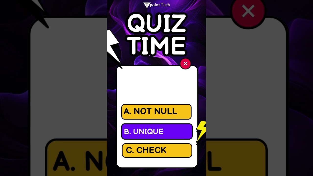 MySQL MCQs | MySQL Practice Questions & Answers | Tpoint Tech