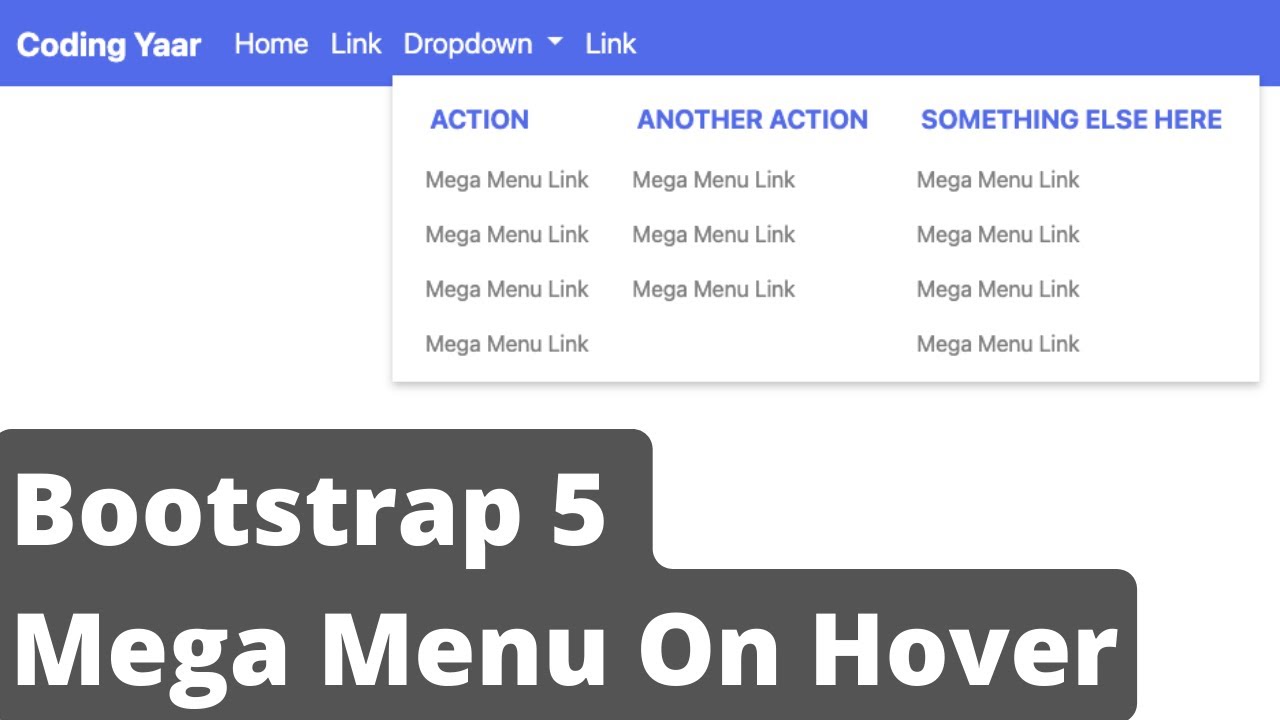 Dropdown Mega Menu Bootstrap 5