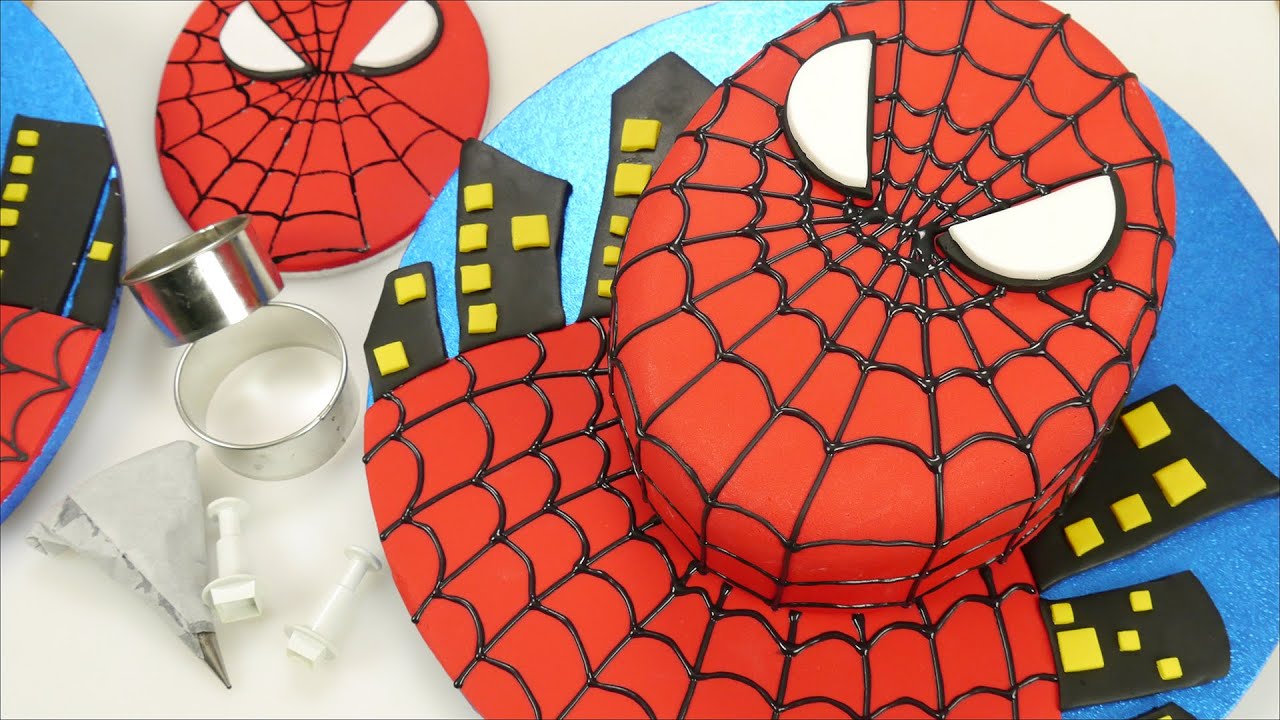 Simple Spiderman Cake