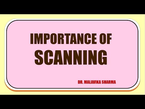 Importance of scanning