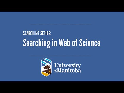 Searching in Web of Science