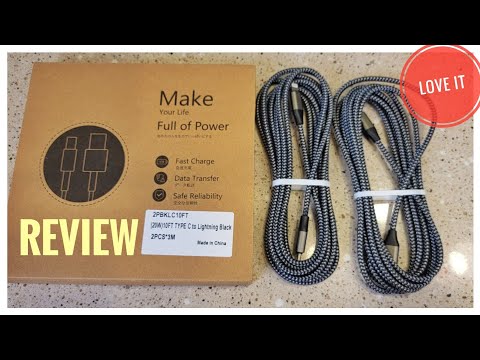 REVIEW SUPVOL iPhone USB C TO LIGHTNING CABLE 10FT