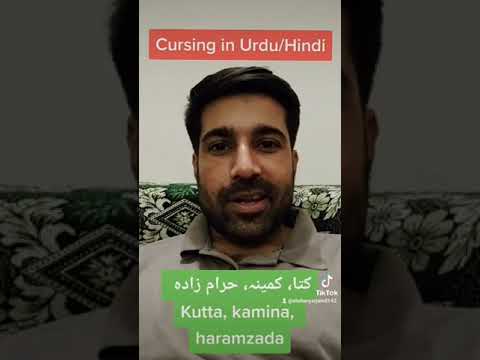 Cursing in Urdu/Hindi.