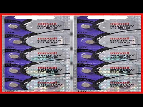 5 Maxell SR626SW 377 Silver Oxide Watch Batteries