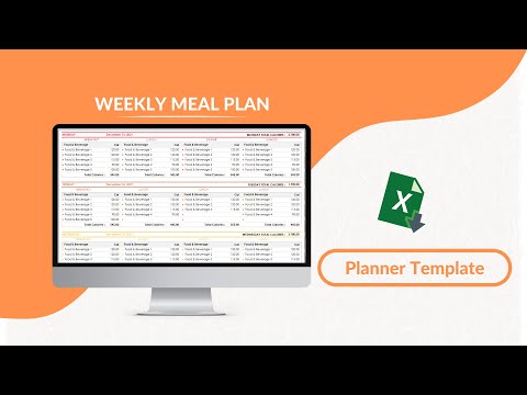 Weekly Meal Plan Excel Template