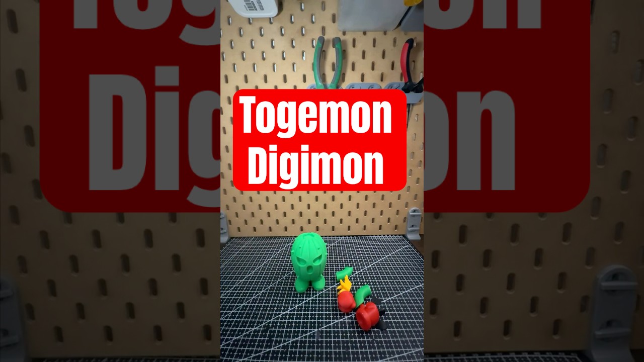 Togemon Digimon - 3D Printed #shorts