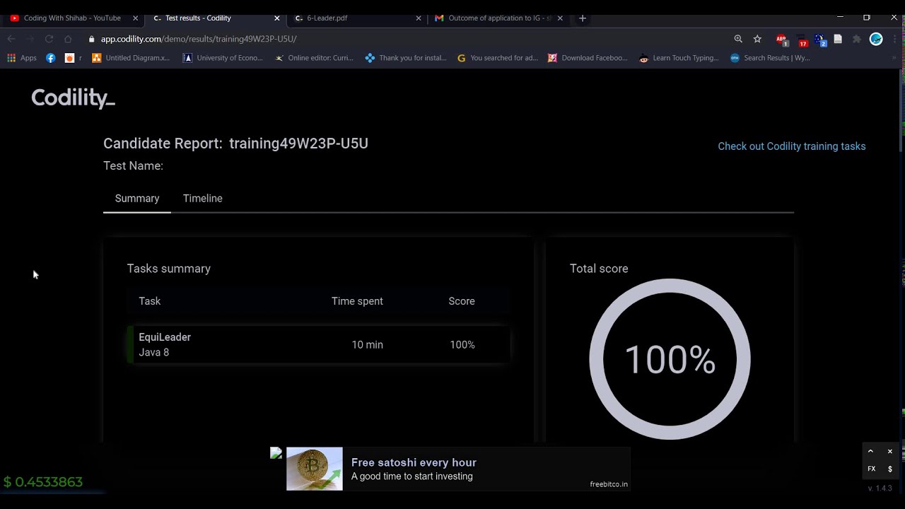 Lesson - 8:2 -  Leader  | EquiLeader  | Codility for Programmer   | Java