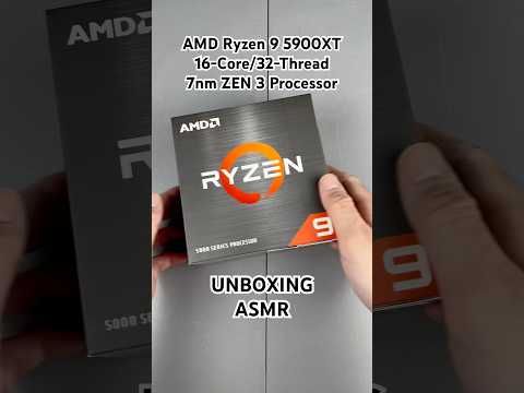 AMD Ryzen 9 5900XT 16-Core/32-Thread 7nm ZEN 3 Processor Unboxing ASMR #shorts #unboxing #asmr #am4