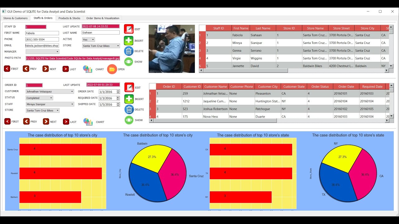 SQLITE FOR DATA ANALYST AND DATA SCIENTIST WITH PYTHON GUI