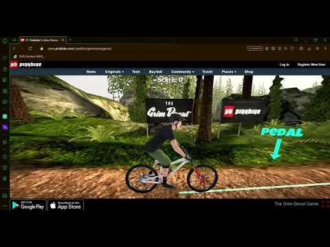 Having a go at Pink bike's Grim Donut Game