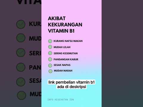 BACA DESKRIPSI | MANFAAT VITAMIN B1 #infokesehatanidn #infokesehatan #vitamin #nafsumakan