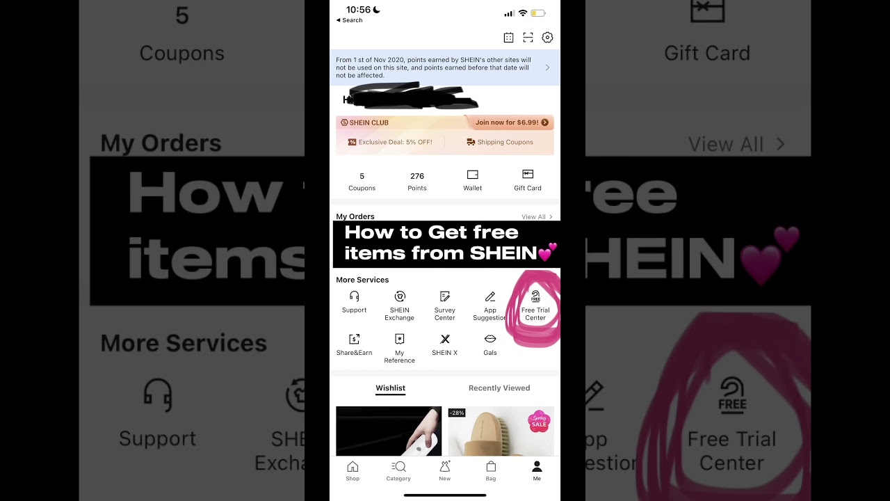 HOW TO GET FREE STUFF FROM SHEIN✨💕|#sheinhaul #dhgateunboxing #reviews #shorts #clothing