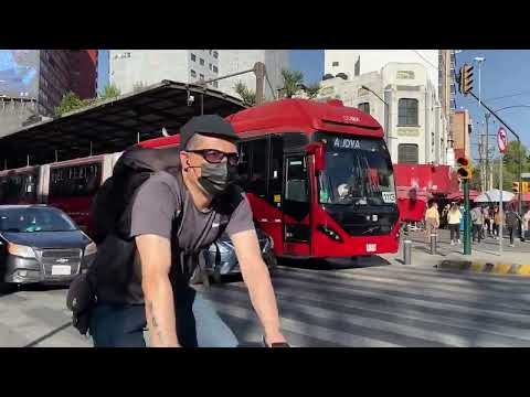 Mexico City Mexico 🇲🇽 | MetroBus CDMX Afternoon rush from Alvaro Obregon to Chilpancingo Station