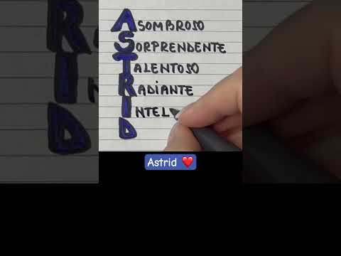 Significado del nombre ASTRID #significado #nombre #astrid