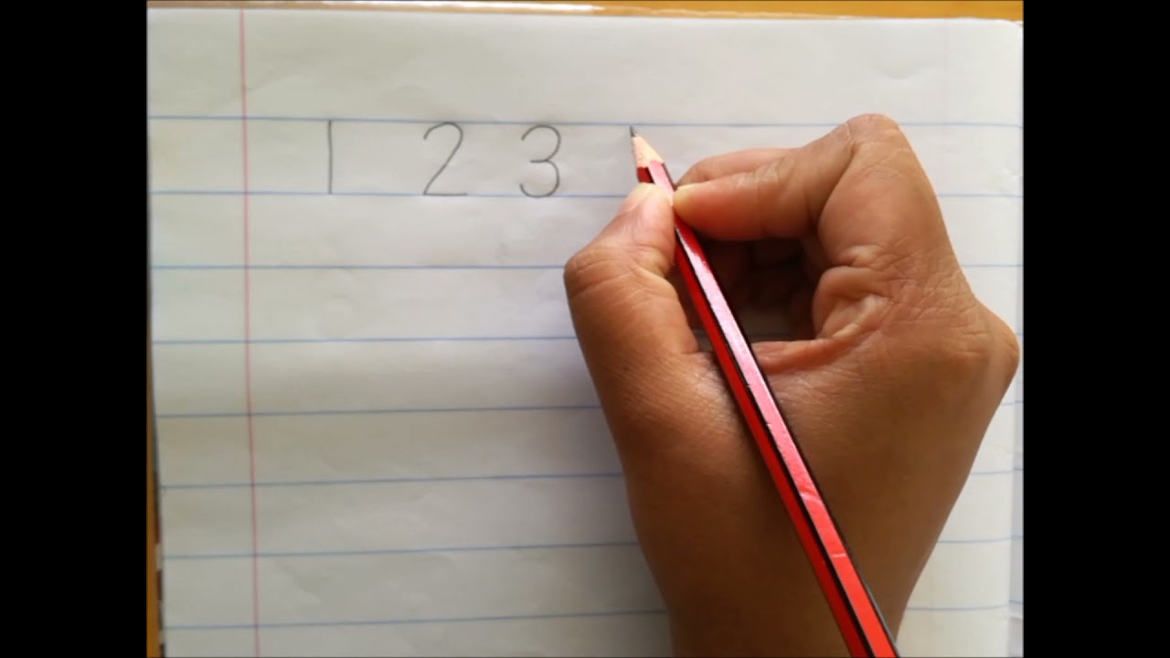 Grade R Number Writing Formation 1-10 (Handwriting Tricks)