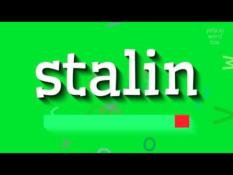 How to say "stalin"! (High Quality Voices)