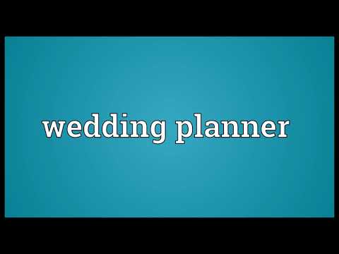Wedding planner Meaning