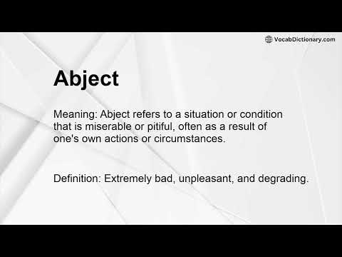 Abject Meaning