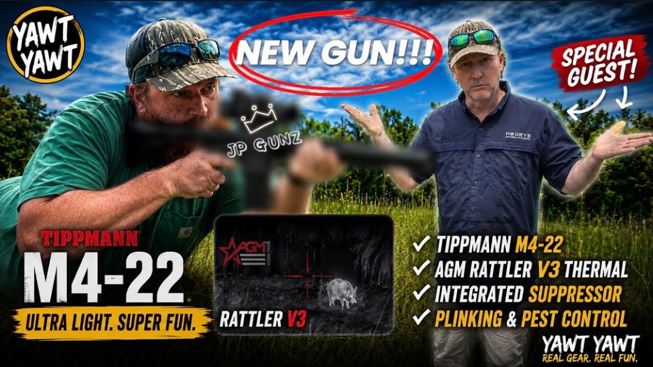Breaking in Yawt Yawt’s NEW thermal gun!! Tippman M4-22LR