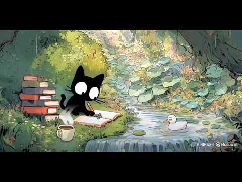 Lo-Fi Cat in rain I Study beats I Jazz