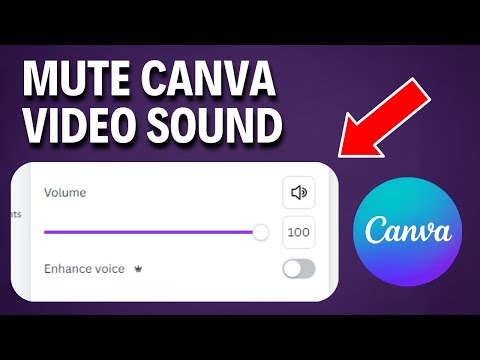 How to Mute Canva Video Audio/Sound