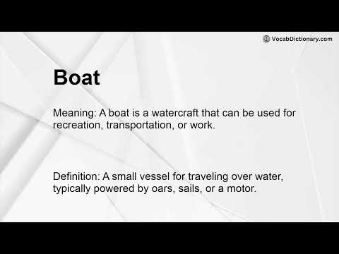 Boat Meaning