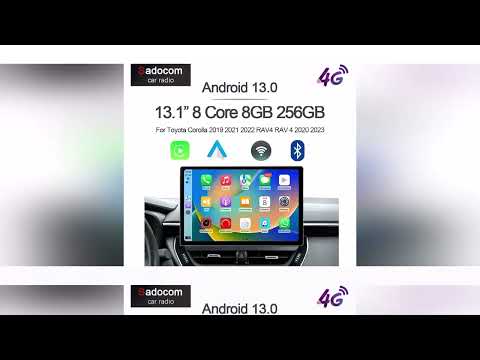 #1920*720 Carplay 13.1" Android 13.0 8GB+256GB Car radio GPS WIFI multimedia For Toyota Corolla 20