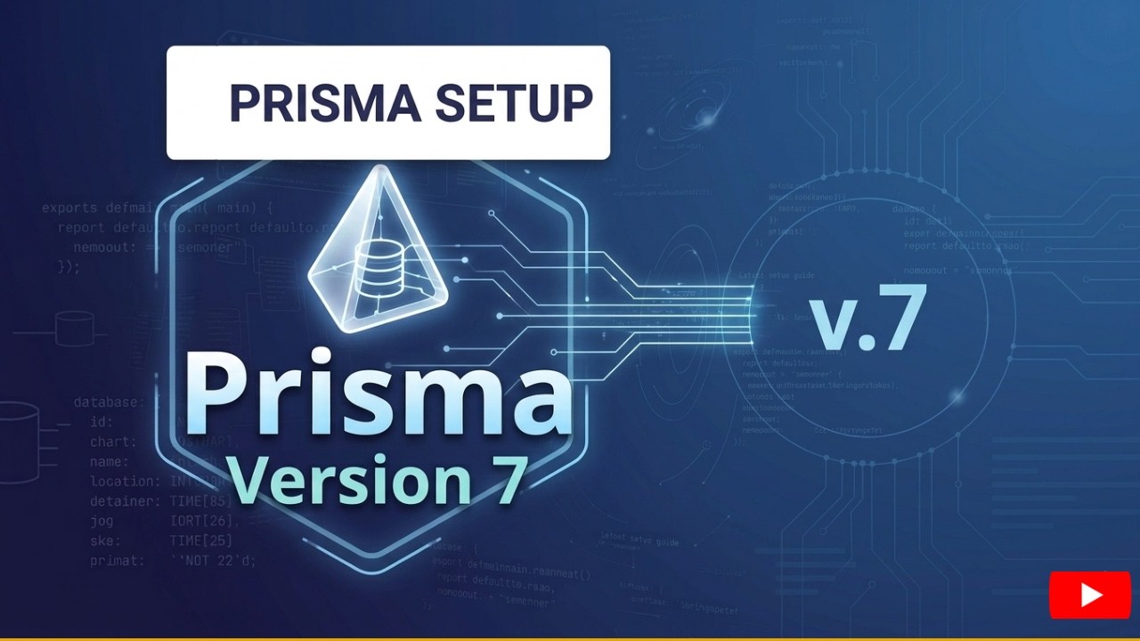 How to Setup Prisma ORM Version 7
