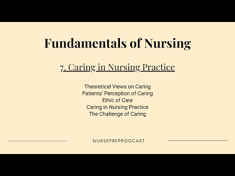 Fundamentals of Nursing (Ch 7): Caring in Nursing Practice