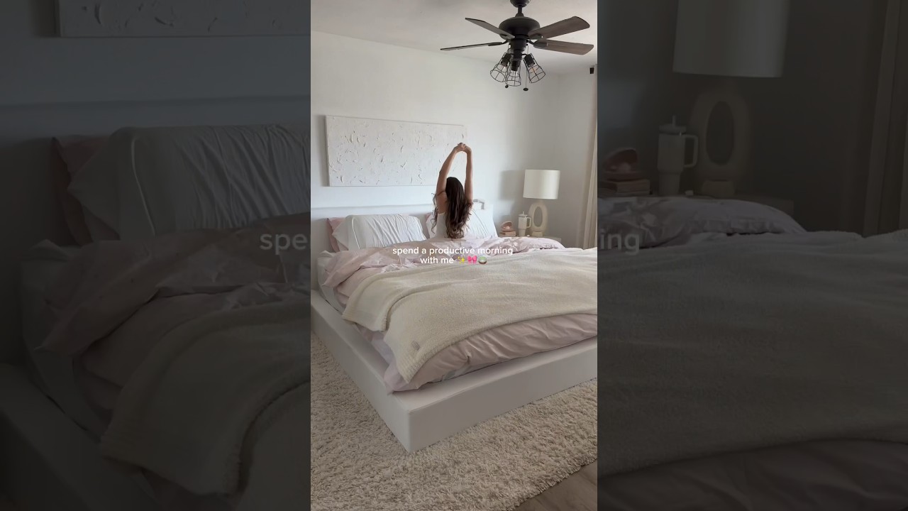 spend a productive morning in my life w me ✨🍵💗 #morningroutine #morning #thatgirl