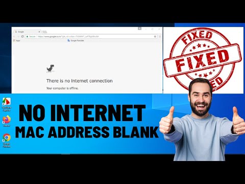 [FIXED]  No Internet Issue in Windows 10 /11 due to blank MAC address | Mac address change manually