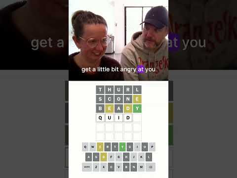 Play Wordle 6/6 with me and my plus 1 - starting with Thurl