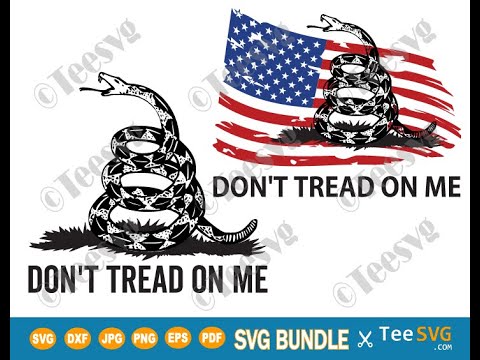 Don’t Tread on Me SVG PNG Bundle Snake American Flag Cricut File Silhouette | Teesvg